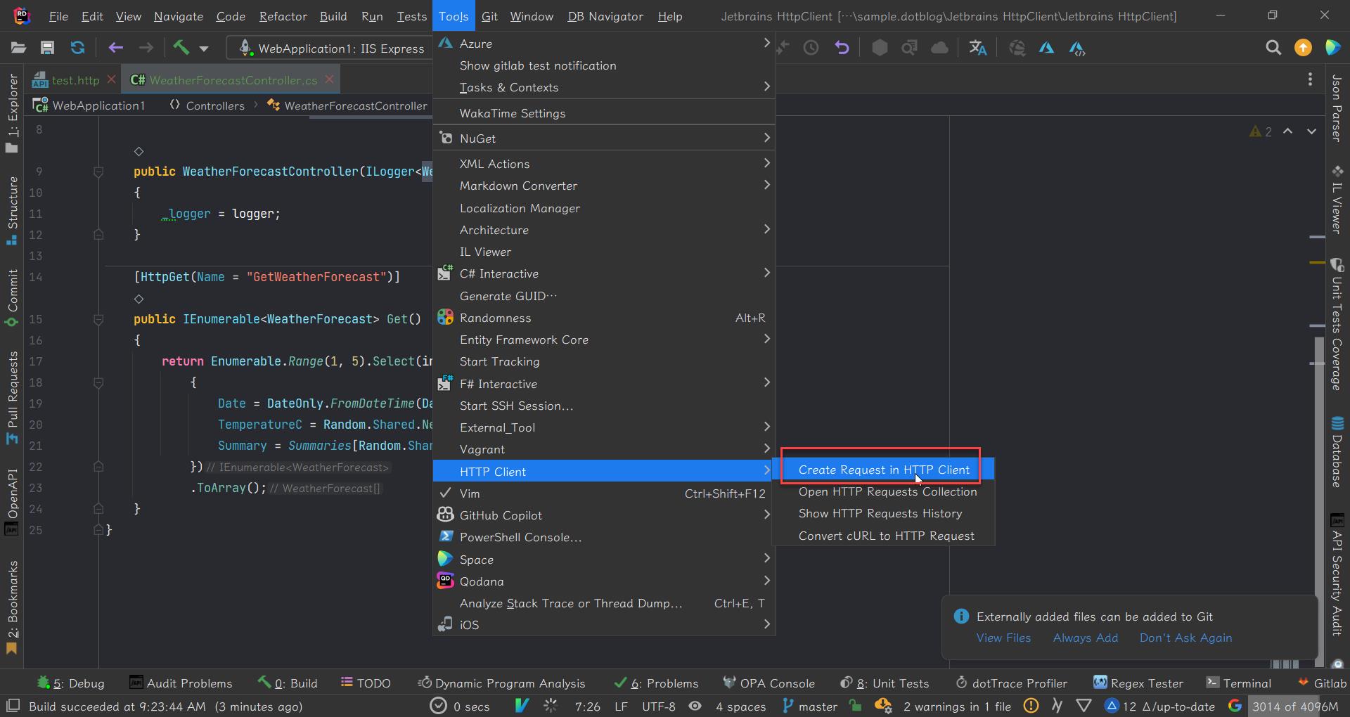 使用 Jetbrains 的 HttpClient 調用 Web API | 余小章 @ 大內殿堂 - 點部落