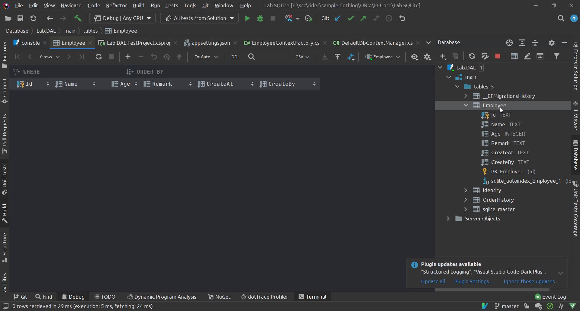 [EF Core][SQLite]如何使用 EF Core DbContext 以 Microsoft.EntityFrameworkCore ...