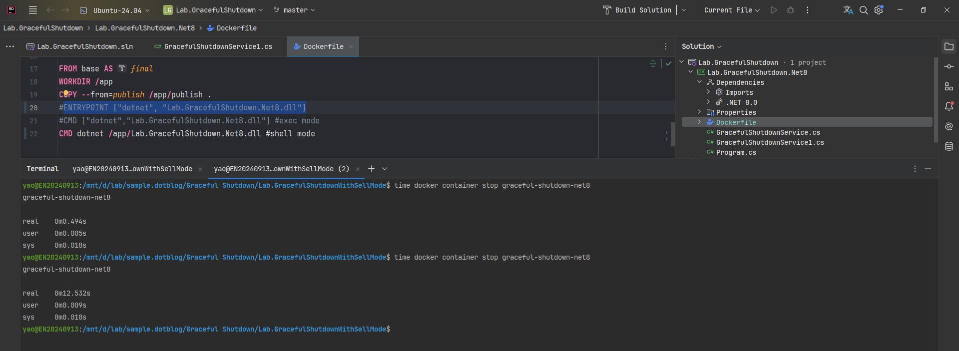 觀察 .NET Core Container 的 Exec Mode 和 Shell Mode 差異 | 余小章 @ 大內殿堂 - 點部落