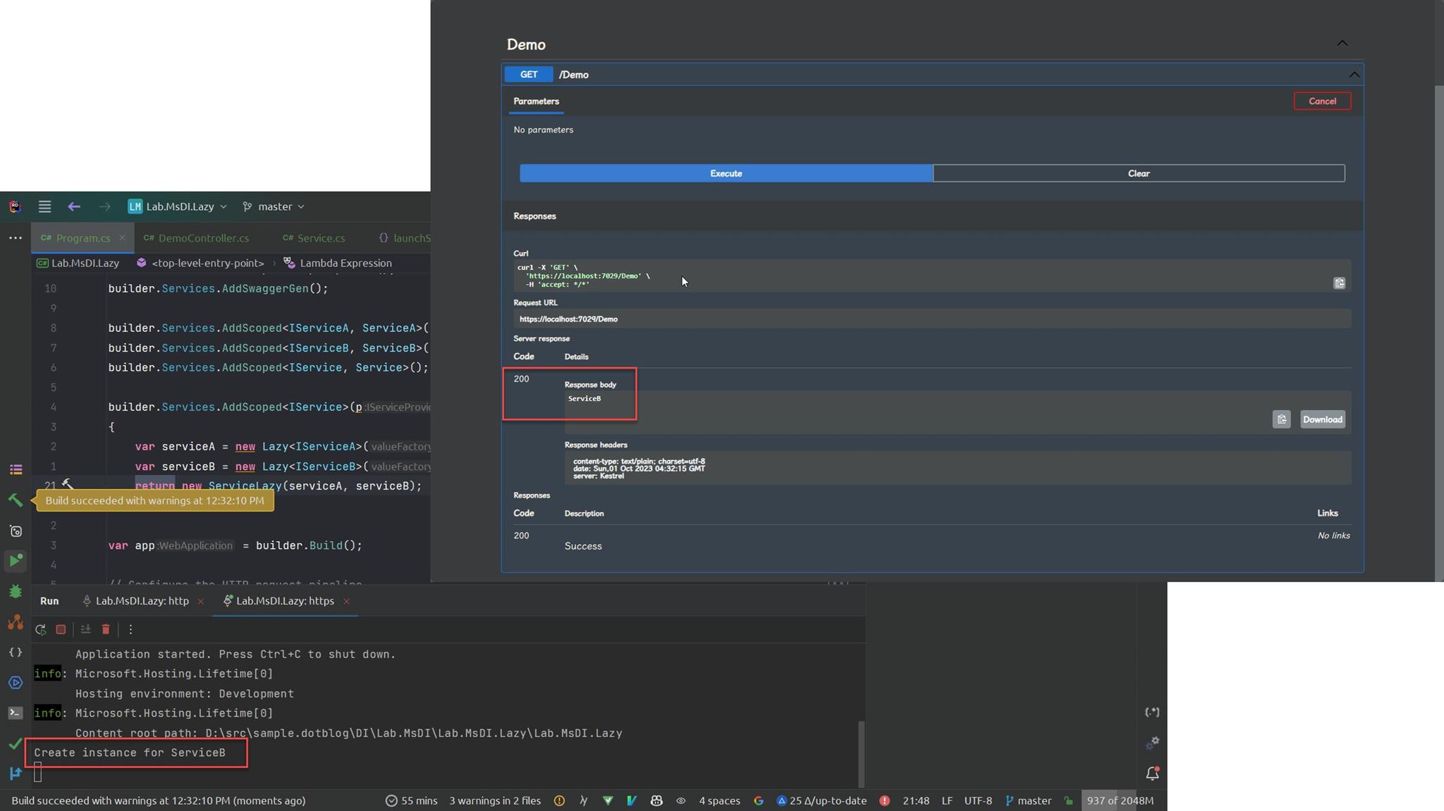 在 .NET 的 Dependency Injection Container 中使用延遲實例化 | 余小章 @ 大內殿堂 - 點部落