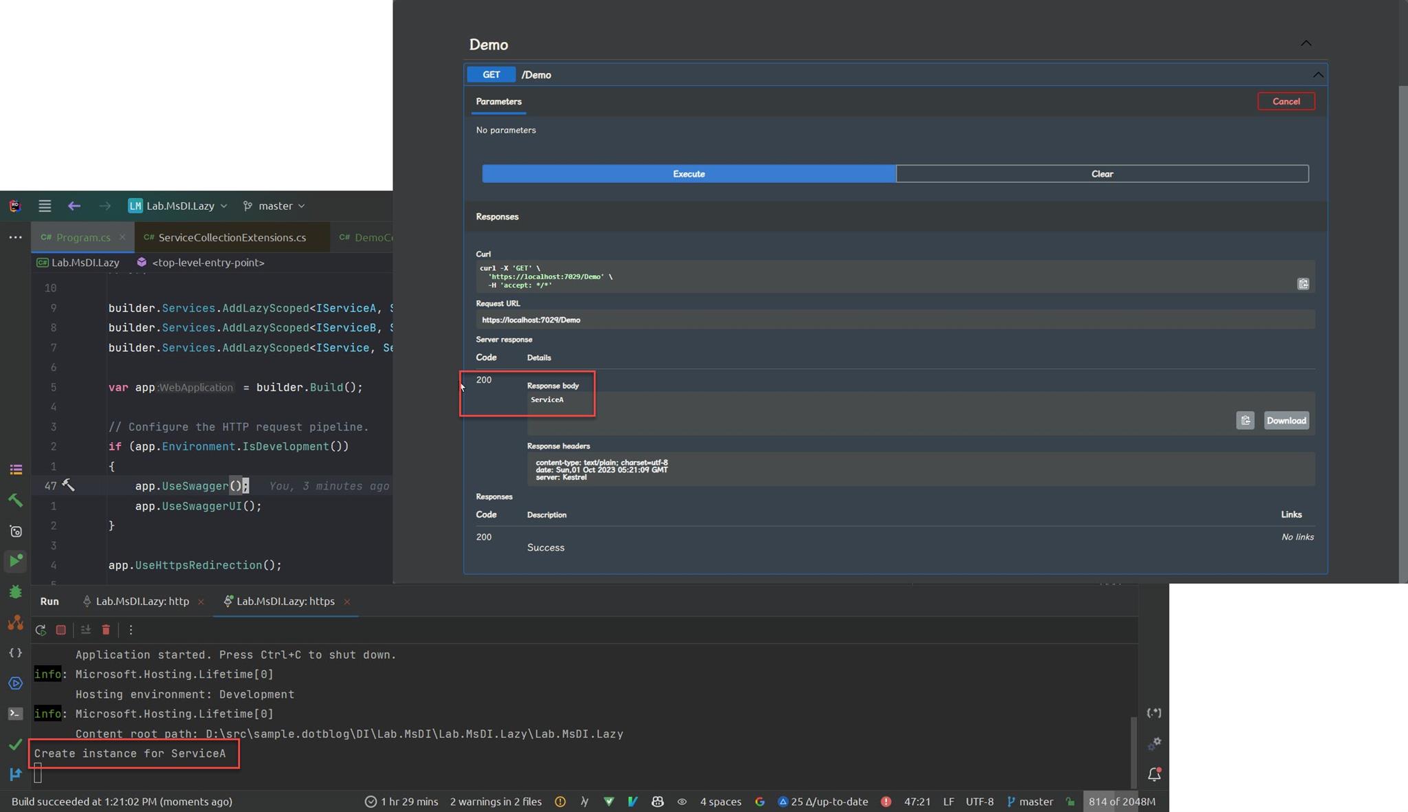在 .NET 的 Dependency Injection Container 中使用延遲實例化 | 余小章 @ 大內殿堂 - 點部落