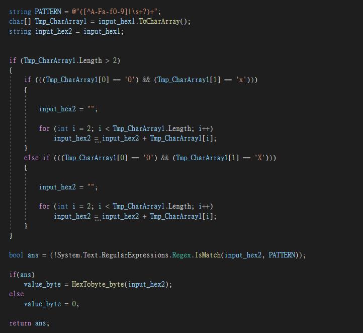 C# 的隨手筆記 1 - 判斷 String 是否為 hex | 四月的筆記 - 點部落