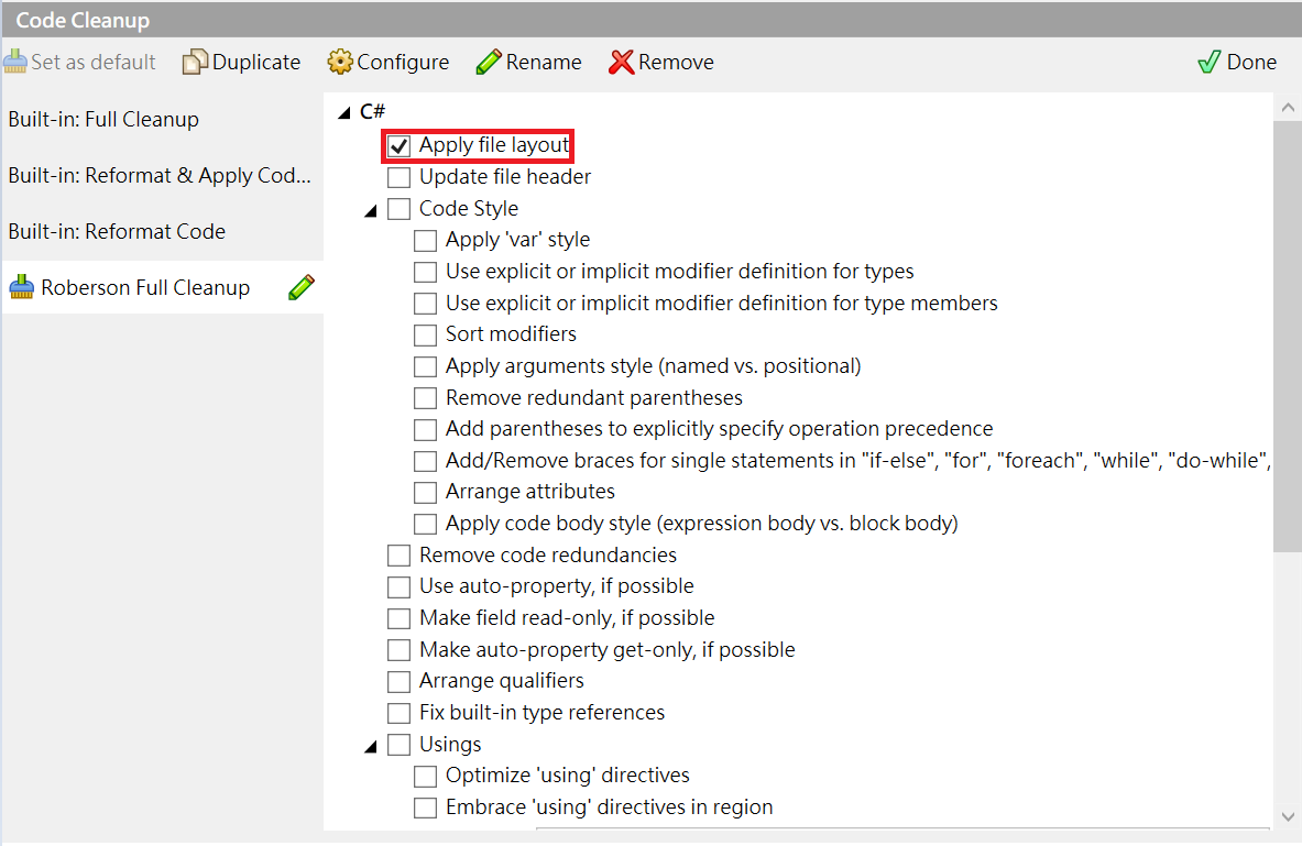 [神兵系列] - 使用Resharper File Layout進行程式碼排版 | 工程良田的小球場 - 點部落