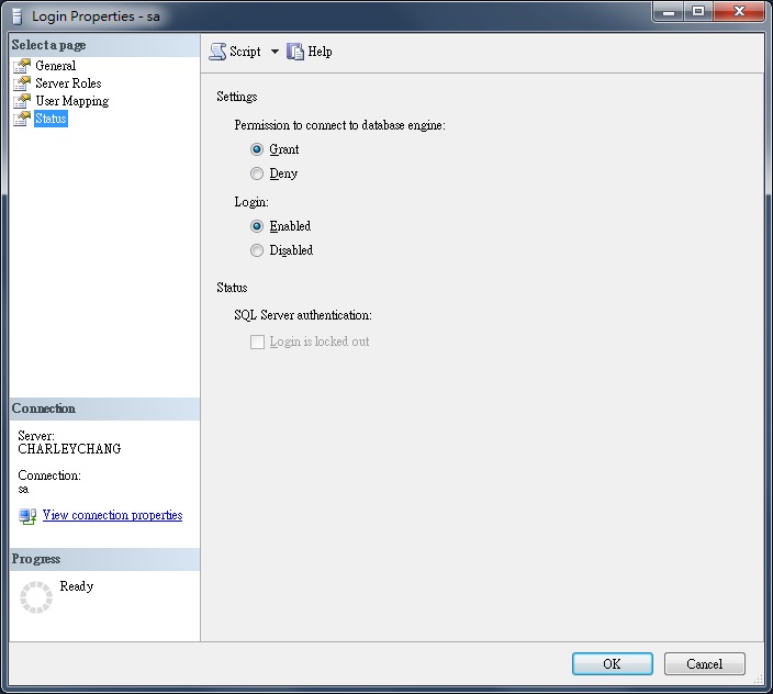 [MSSQL] sa帳戶無法登入(#18456) | Surfing The Keybord ⌨⌨⌨ - 點部落