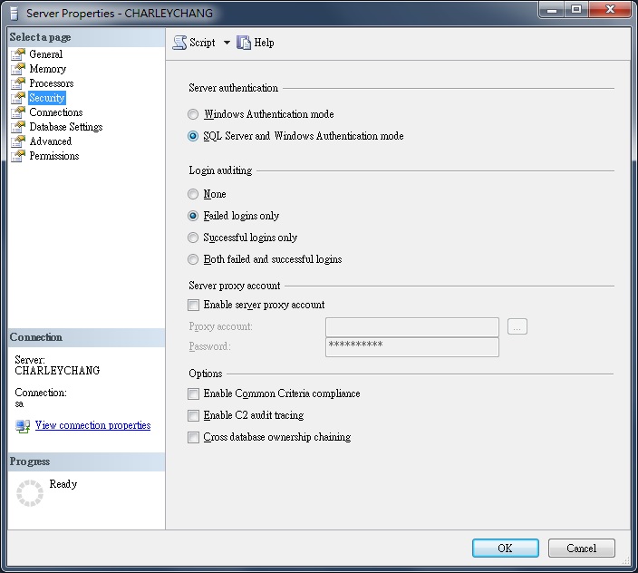 [MSSQL] sa帳戶無法登入(#18456) | Surfing The Keybord ⌨⌨⌨ - 點部落