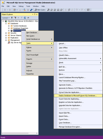 Using SSMS migrate SQL to Azure | Data platform & Analytics - 點部落