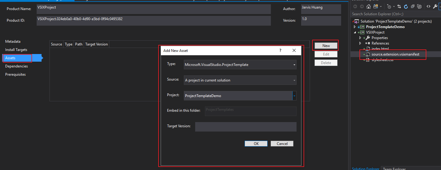 VS Project Template & VSIX Project | Jarivs @點部落 - 點部落