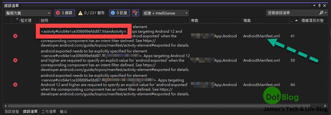 Xamarin(.Forms) Android 專案如何修正符合 Google Play 的目標 API 級別規定 (for API 31 ...