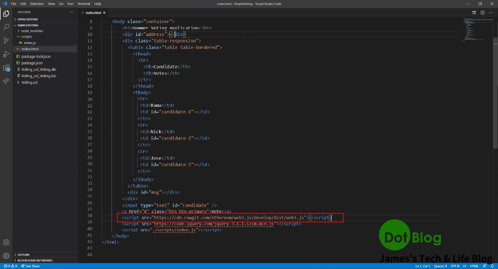 在 Visual Studio Code 中撰寫 SmartContract 並透過 Web3 進行區塊鏈服務交易 II | James's ...
