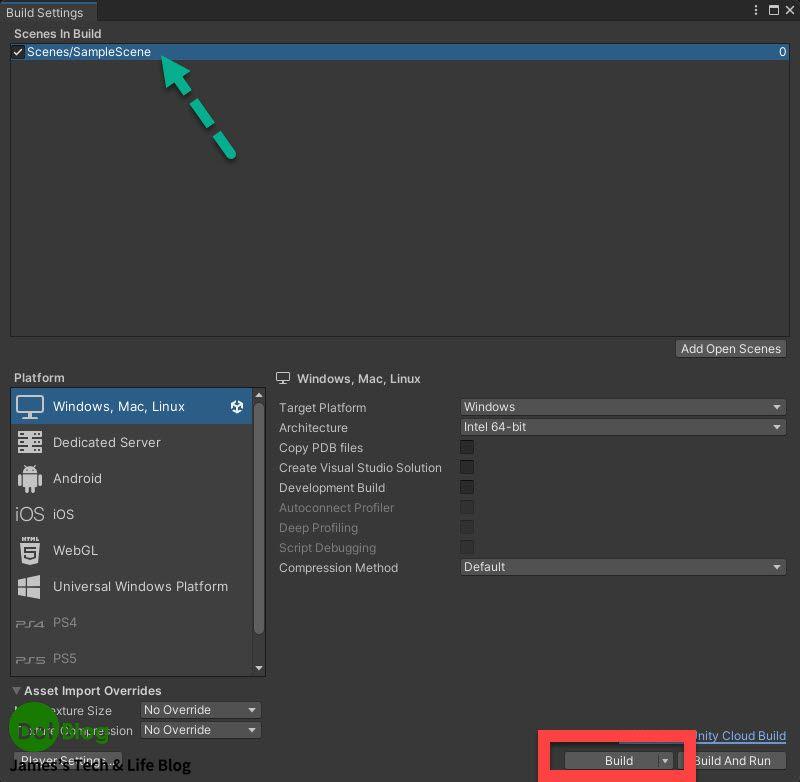 建立 Unity 3D 的開發專案與建置執行... | James's Tech & Life Blog - 點部落
