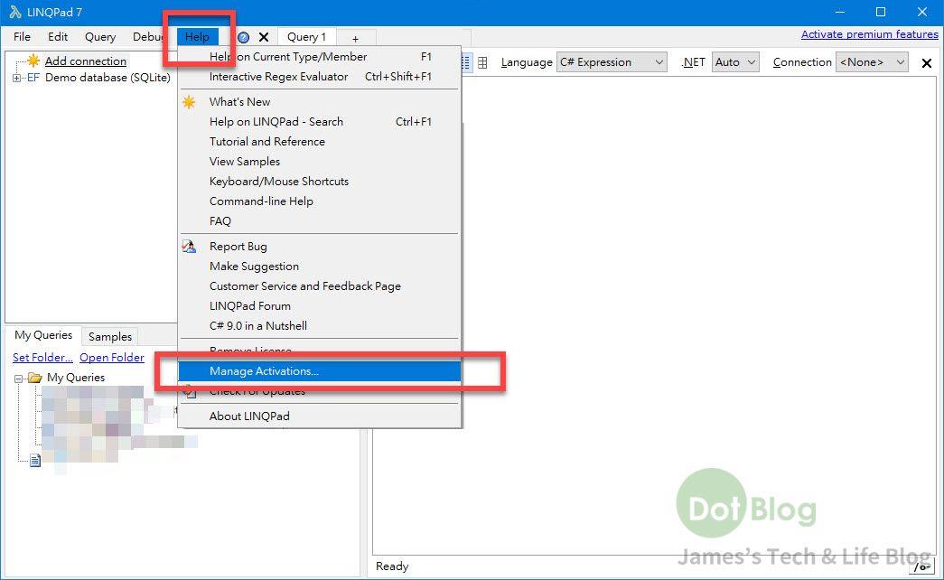 LINQPad 安裝與授權啟用(另附支援問題請求) | James's Tech & Life Blog - 點部落