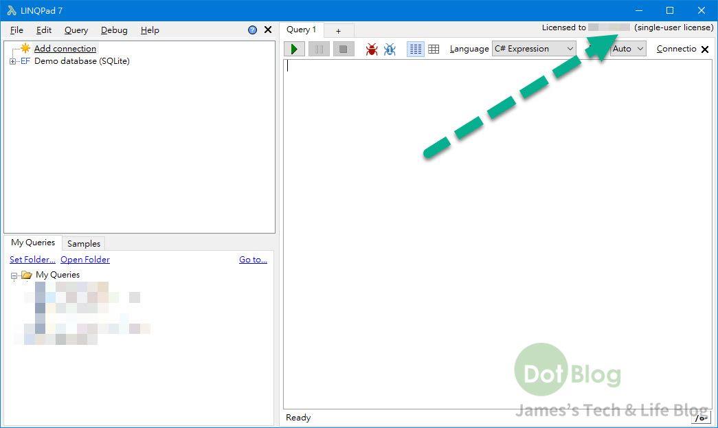 LINQPad 安裝與授權啟用(另附支援問題請求) | James's Tech & Life Blog - 點部落