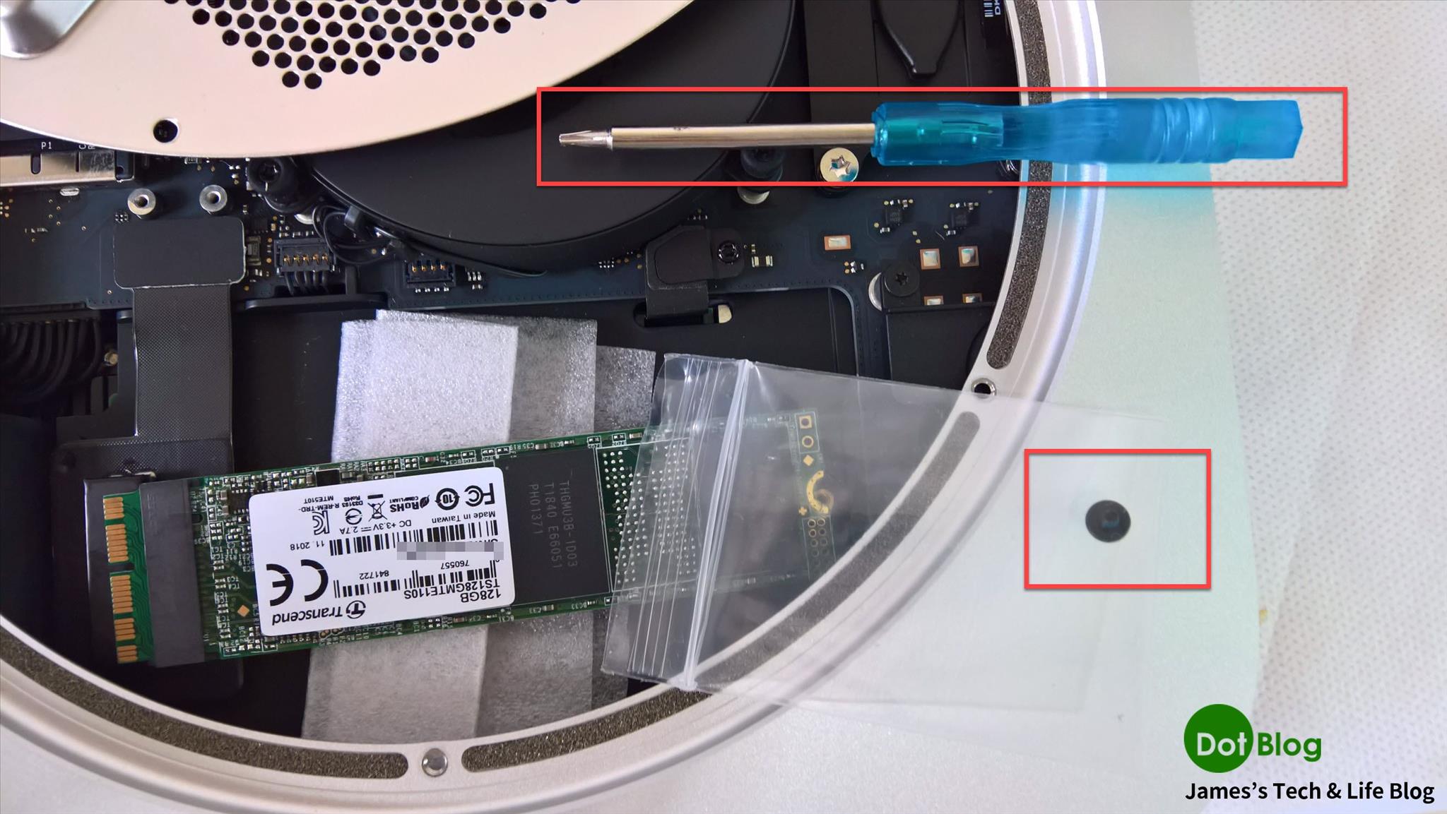 Mac mini (Late 2014) 的進擊 - 加裝 PCIe SSD 硬碟 | James's Tech & Life Blog - 點部落