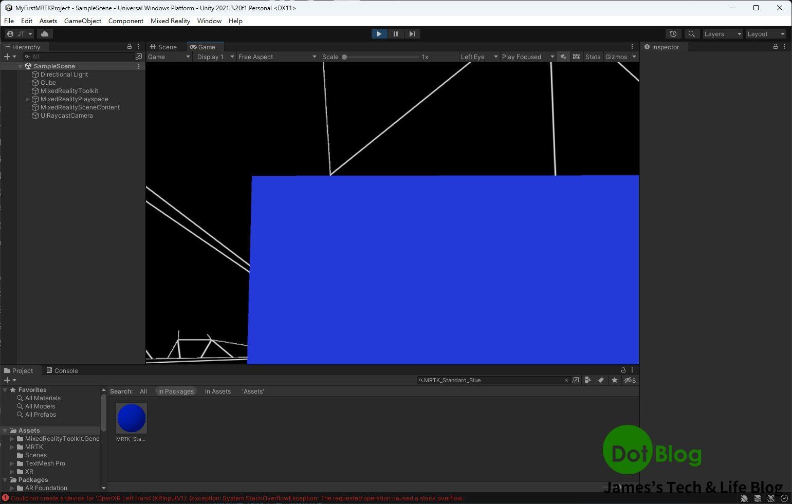 透過 Unity 建立使用 Mixed Reality Tool Kit 的 3D 應用程式(III) | James's Tech ...